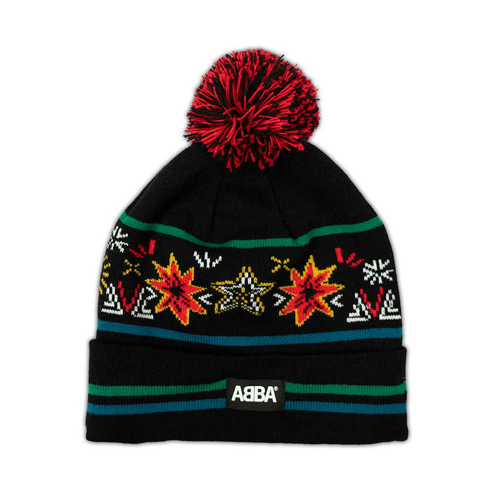ABBA FESTIVE BOBBLE BEANIE – Official ABBA Voyage Store